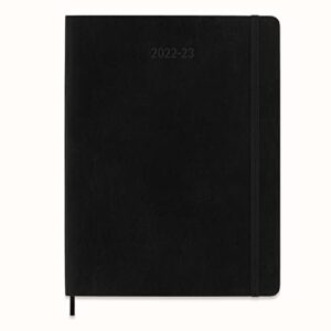 Moleskine 2023 Monthly Planner, 18M, Extra Large, Black, Soft Cover (7.5 x 10)