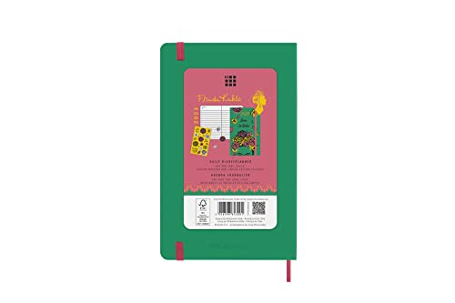 Moleskine Limited Edition Frida Kahlo 12 Month 2023 Daily Planner, Hard Cover, Large (5" x 8.25"), Green