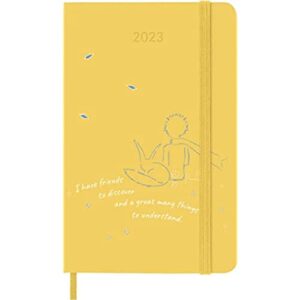 moleskine limited edition le petit prince 12 month 2023 weekly planner, hard cover, pocket (3.5" x 5.5"), fox