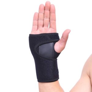 cinlitek carpal tunnel wrist splint support, wrist brace for joint pain relief, arthritis,sprains, tendonitis, repetitive strain injury, adjustable hand guard for men and women (one size, right)