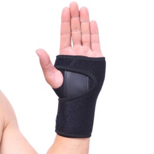 cinlitek carpal tunnel wrist splint support, wrist brace for joint pain relief, arthritis,sprains, tendonitis, repetitive strain injury, adjustable hand guard for men and women (one size, left)