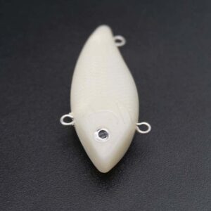 10pcs Fishing Unpainted VIB Crankbait Lure Body 49mm 4.59g Blank lipless Hard LuresSimulation Blank Body Clear Hard Baits Trout Salmon Minnow Lure Popper Lures Topwater Freshwater with Free Eye