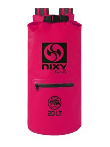 nixy premium 20l/30l dry backpack accessory - spacious waterproof storage solution for all your outdoor adventures, paddleboarding, kayaking, camping & more (pink, 20l)