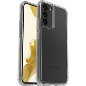 otterbox galaxy s22+ symmetry series case - clear, ultra-sleek, wireless charging compatible, raised edges protect camera & screen