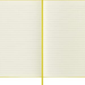 Moleskine Classic Notebook, Hard Cover, Large (5" x 8.25") Ruled/Lined, Hay Yellow (Silk), 240 Pages