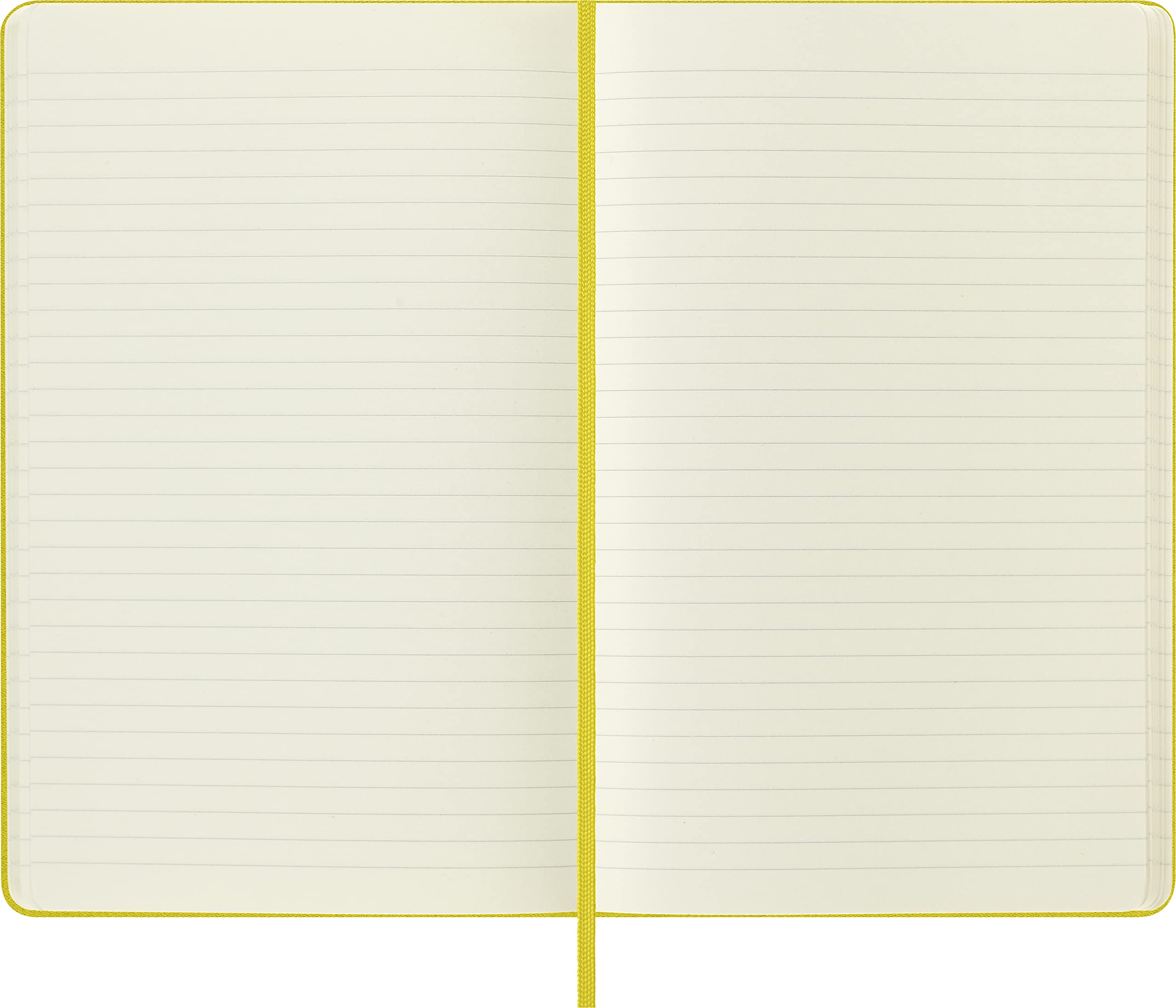 Moleskine Classic Notebook, Hard Cover, Large (5" x 8.25") Ruled/Lined, Hay Yellow (Silk), 240 Pages