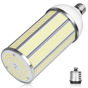 100w led corn bulb, e26/e39 mogul base lamp, 14000lm,5000k daylight,ac85-265v, replacement 350-400 watt metal halide hid hps cfl for warehouse parking lot high bay light fixture garage workshop