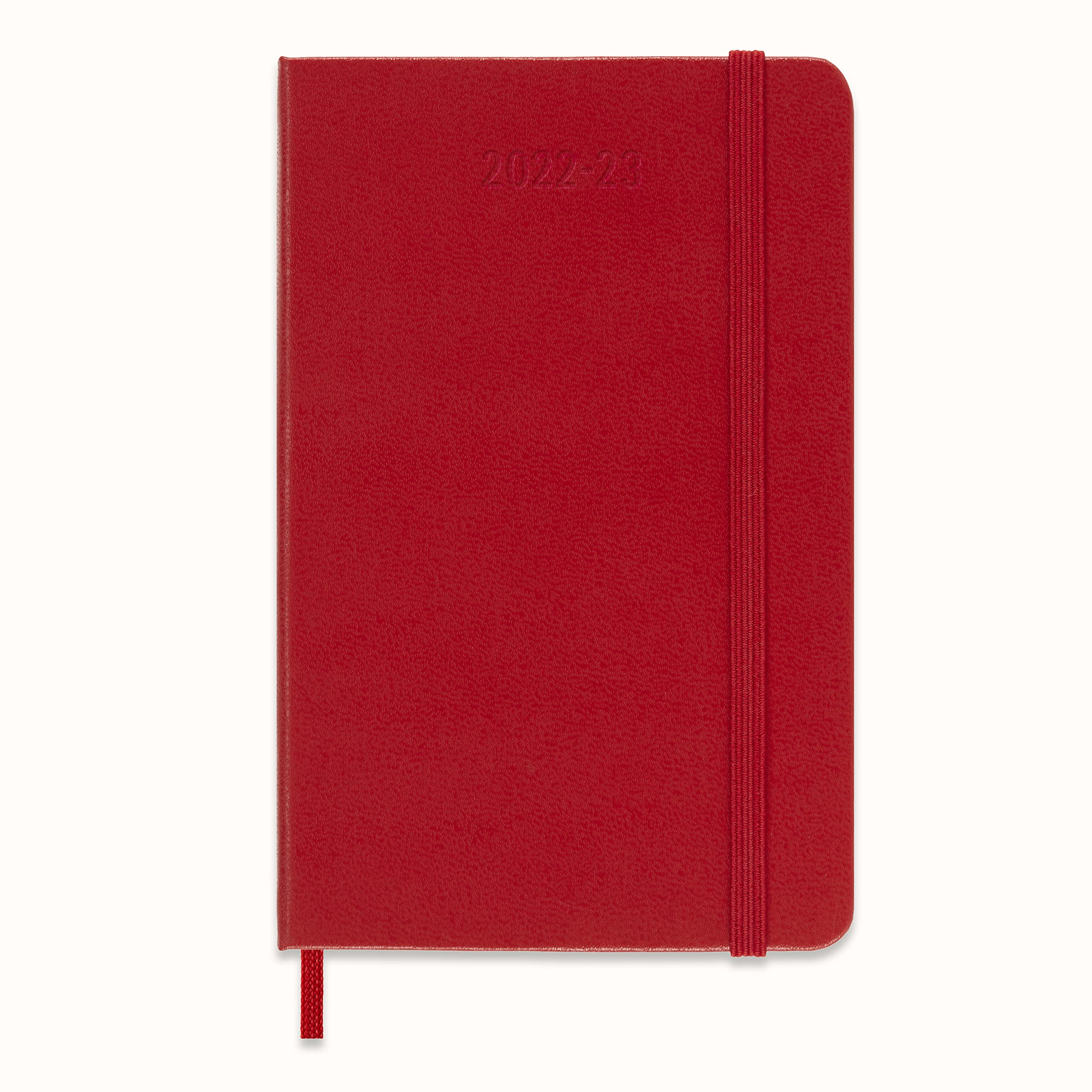 Moleskine Classic 18 Month 2022-2023 Weekly Planner, Hard Cover, Pocket (3.5" x 5.5"), Scarlet Red