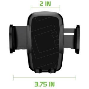 Full 360 Multi Mount Works for Asus ZenFone 2 Laser 8GB and Car Holder is Fully Adjustable, Portable, Durable up to 3.5inch Wide Screens and 8 pounds! [Black]