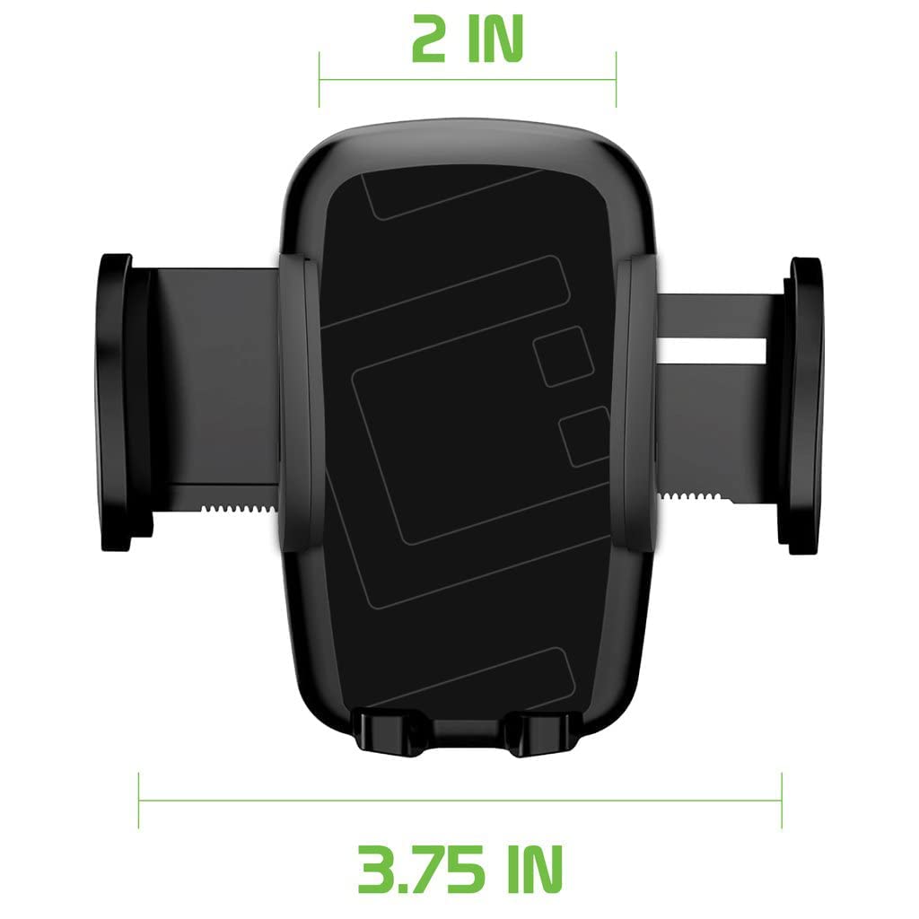 Full 360 Multi Mount Works for Asus ZenFone 2 Laser (US) and Car Holder is Fully Adjustable, Portable, Durable up to 3.5inch Wide Screens and 8 pounds! [Black]