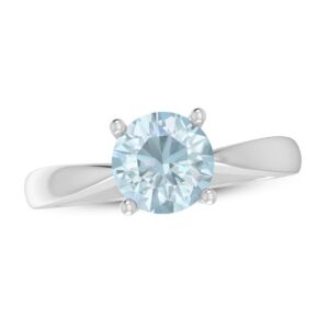 gemsonclick natural-aquamarine 925-sterling-silver solitaire engagement ring chakra healing birthstone handmade daily wear women jewelry size: 12