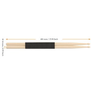 MUKCHAP 15 Pairs/30 PCS 5A Drum Sticks, Maple Drumsticks, Wood Drum Sticks Bulk for Drumming, Practice, Performance, Relaxation