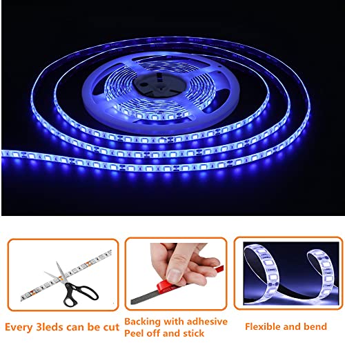 LED Boat Strip Lights, 32.8FT Marine Pontoon Led Lights, Waterproof Boat Interior Light, Under Gunnel Lights, Boat Deck Light, Night Fishing Lights, Good for Pontoon Bass Fishing Yacht Kayak (Blue)