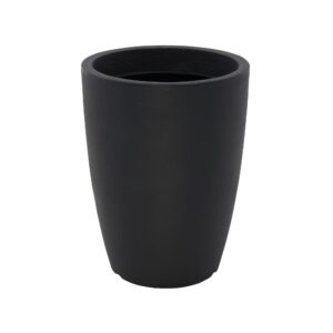 Tramontina Thai Plastic Planter, Anthracite, 50 x 67 cm Height, Weatherproof, Volume 84 litres