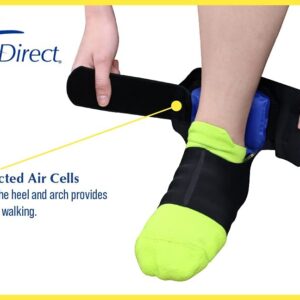 Air Foot Wrap (Small) + Reusable Foot Ice Pack (Small)- Pain Relief for Achilles Tendinitis, Foot Pain, Sprains & Injury by Brace Direct