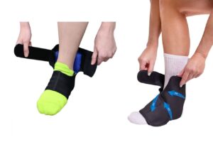 air foot wrap (small) + reusable foot ice pack (small)- pain relief for achilles tendinitis, foot pain, sprains & injury by brace direct