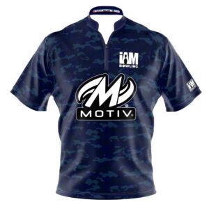 logo infusion dye-sublimated bowling jersey (sash collar) - i am bowling fun design 2042-mt - motiv - camo (medium)