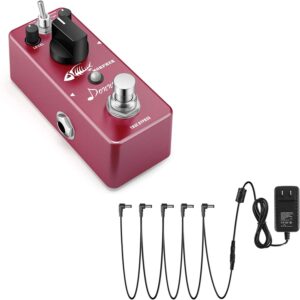 donner distortion guitar pedal & dpa-1 daisy chain pedal power supply