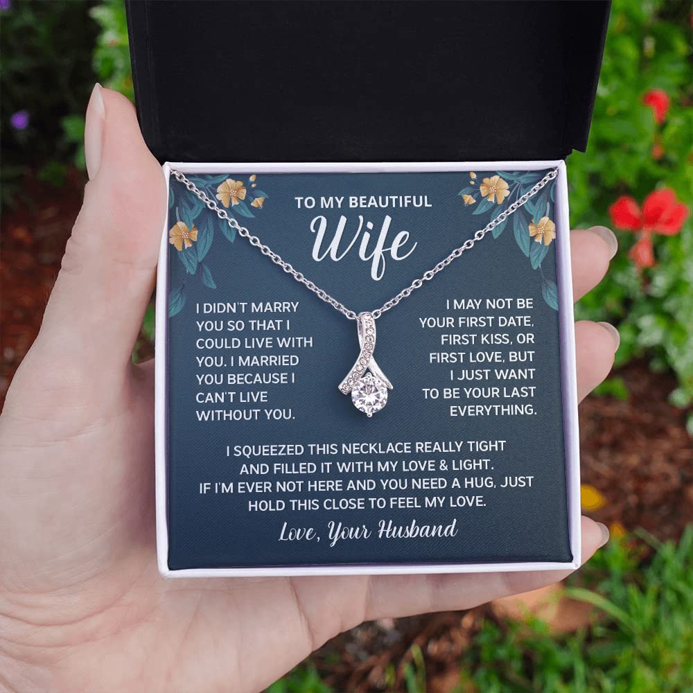 Wife Necklace Gifts from Husband, Wedding Anniversary Romantic Gifts for Wife SO-4291487 0