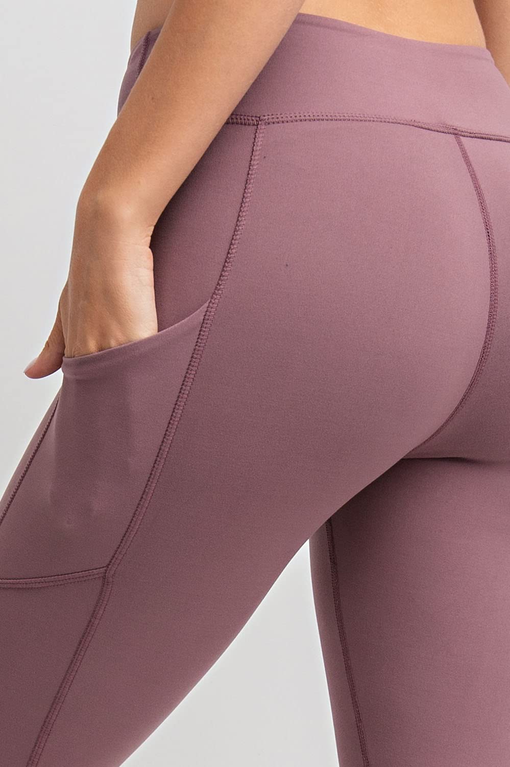 Hype Up Women's High Waisted Buttery Super Soft Capri Length Activewear Leggings with Side Pockets (S-3X)