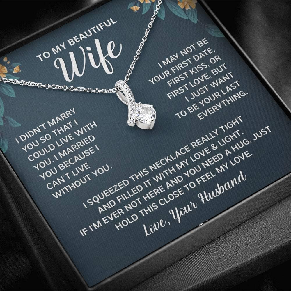 Wife Necklace Gifts from Husband, Wedding Anniversary Romantic Gifts for Wife SO-4291487 0