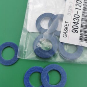 [OEM Products] BENEDETTO Auto Service 10 PCS Oil Drain Plug gaskets/Crush washers Replacement for Toyota Drain Plug Washer Replaces# 90430-12031 Aluminum (QTY10)