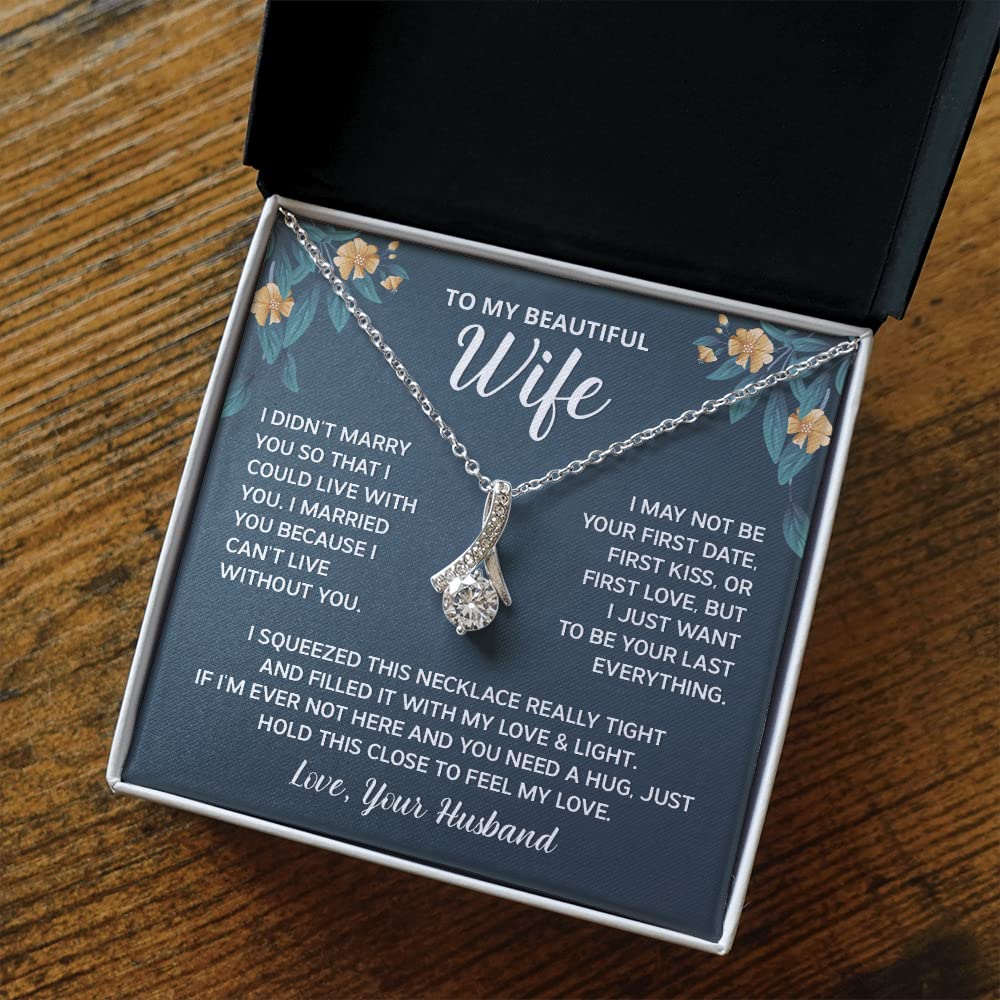 Wife Necklace Gifts from Husband, Wedding Anniversary Romantic Gifts for Wife SO-4291487 0