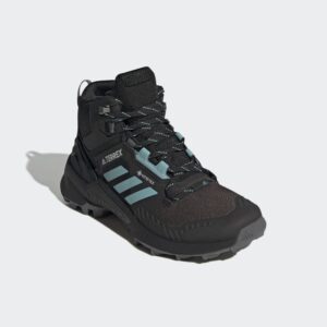 adidas Women's Terrex Swift R3 Mid Gore-tex, Core Black Mint Ton Grey Five, 6