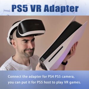 Archuu PSVR Adapter PS5 PS4 Camera Adapter Cable, VR Converter Connecting Cable for PS5 Game Console, for PS4 Host Camera