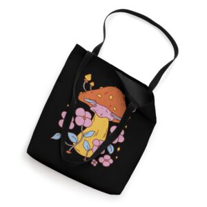 Flowers And Mushrooms Mushroom Hippie Fungi Nature Tote Bag