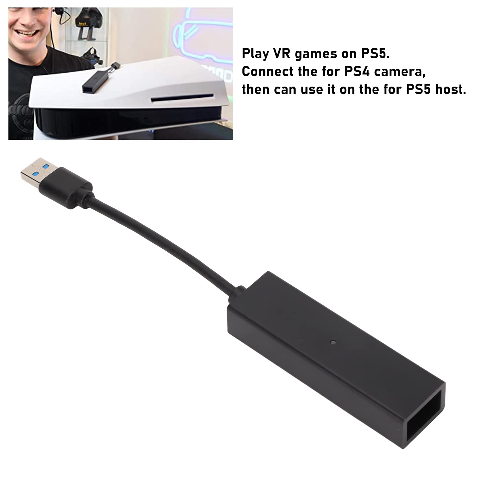 Archuu PSVR Adapter PS5 PS4 Camera Adapter Cable, VR Converter Connecting Cable for PS5 Game Console, for PS4 Host Camera