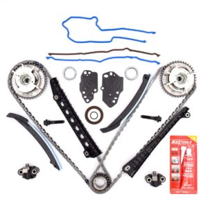 nmn precision camshaft timing chain kit 3r2z-6a257-da compatible with ford & lincoln vehicles - 5.4l 24 valve triton expedition, f-150, f-250, f-350 super duty, mark lt, navigator, ft54xlb06