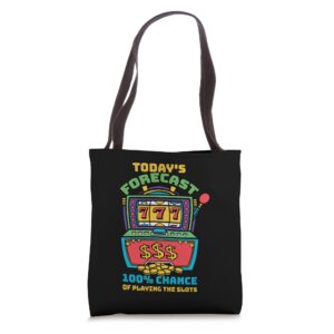 casino gambling slot machine gambler tote bag