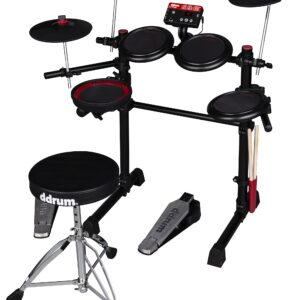 ddrum E-Flex Complete Electronic Set with Mesh Drum Heads, Black (DD EFLEX)