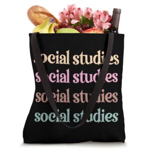 Social Studies Teacher Social Studies Teaching Tote Bag