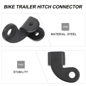 Veemoon 4 Sets Bicycle Traction Head Accesorios para Bicicletas Baby Bikes Kids Bicycles Kids Bikes Kids Tow Truck Coupler Hitch Attachments Baby Bicycle Trailer Child Elbow Steel