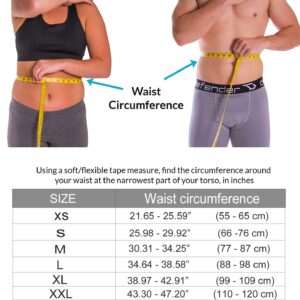 TLSO Thoracic Full Back Brace - Universal Treat Kyphosis, Compression Fractures, Osteoporosis, Upper Spine Injuries, and Pre or Post Surgery with Hard Lumbar Support for Men and Women (Size L)