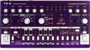 behringer td-3-gp analog bass line synthesizer - purple