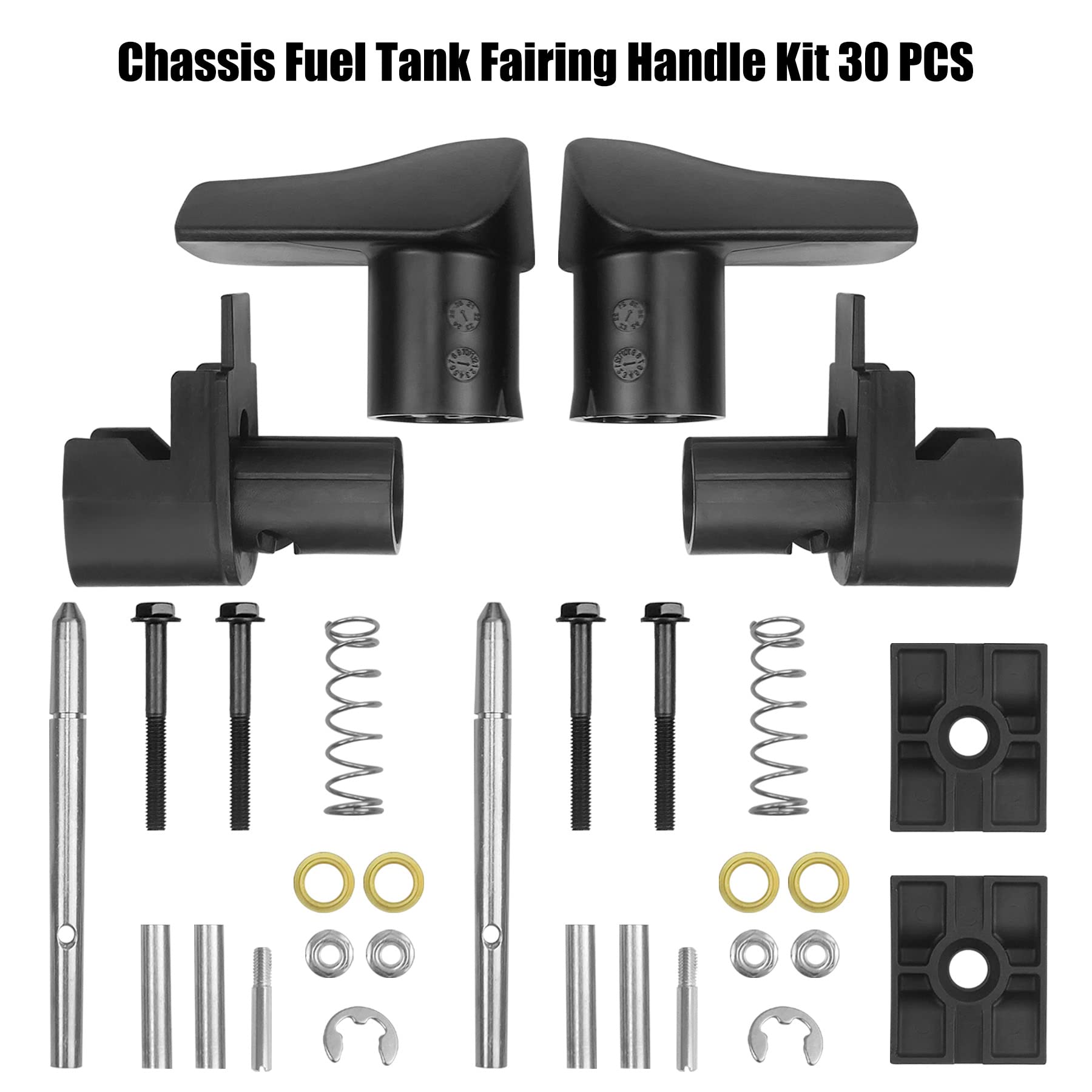 TADYAO 30 Pcs Chassis Fuel Tank Fairing Handle Kit Fit for Volvo VN VNL 2004-2017 Replace 85125440 20745997 20727161