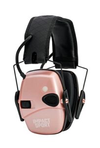 howard leight honeywell ademco howard leight impact sport bluetooth metallic rose gold, youth/adult small (r-02544)