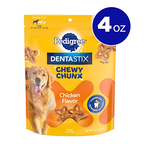 Pedigree DentaStix Chewy Chunx Dental Treats, Large Dog – 4 oz.