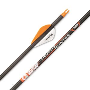 guide gear trophy 31-inch carbon archery hunting arrows, practice target arrow for compound and recurve bow by victory archery, 6 pack 400