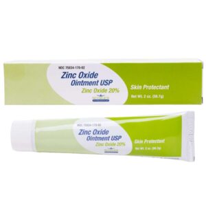 nivagen zinc oxide ointment usp 20% | for diaper rash, chafed skin, protects from wetness, relief from poison ivy, poison oak, & poison sumac | 2oz tube of zinc oxide