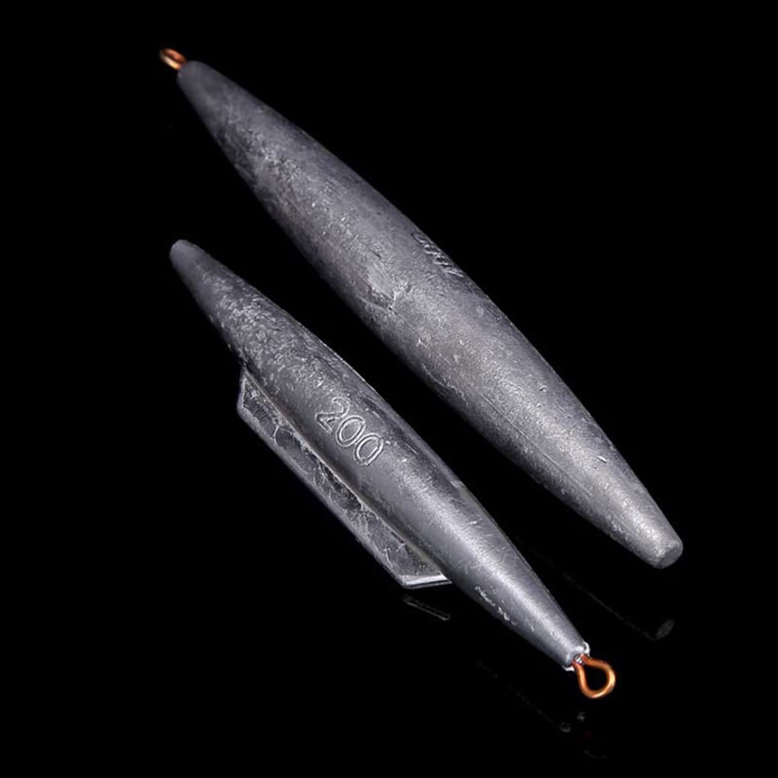 LINFFSTR Heavy Lead Fishing Sinkers with Fin Weight Mark Hanging Ring Drop Shot Sinker Sea Fishing Weights Fish Casting Tool 100g-2000g (Size : 250g-10pcs)