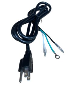 treadmill power cord - part number 002130-00 - compatible with vision fitness t9200 (tm49) treadmills