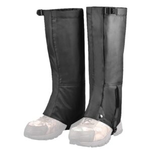 doorslay leg gaiters with waterproof and adjustable snow boot gaiters for outdoor hunting skiing motorcycle camping running hiking