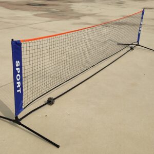 Ochine Portable Badminton Net Outdoor Tennis Net Set Badminton Pickleball Net Adjustable Height Indoor Outdoor Sports Net for Junior Tennis Beach Kids Volleyball and Soccer Backyard Games 9.8 FT