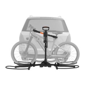 hyperax special combo - volt 2 with e-bike adapter - platform bike rack for car, suv, trucks, sedan - 2" hitch fits up to 2 x 70 lbs bike with up to 5" fat tires - no rv use!