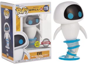 funko pop! disney: wall-e - eve flying - glow in the dark - collectible vinyl figure - gift idea - official products - toys for kids and adults - movies fans