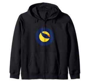 terra token to the moon crypto to rule is luna crypto zip hoodie